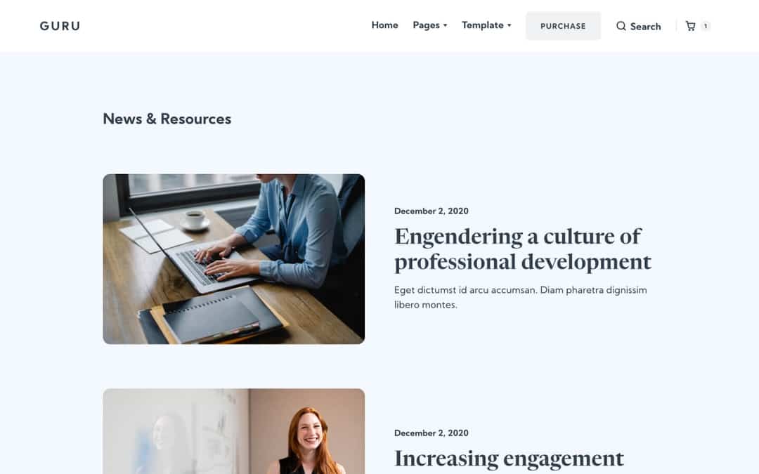 Guru - Education HTML5 Responsive Website Template