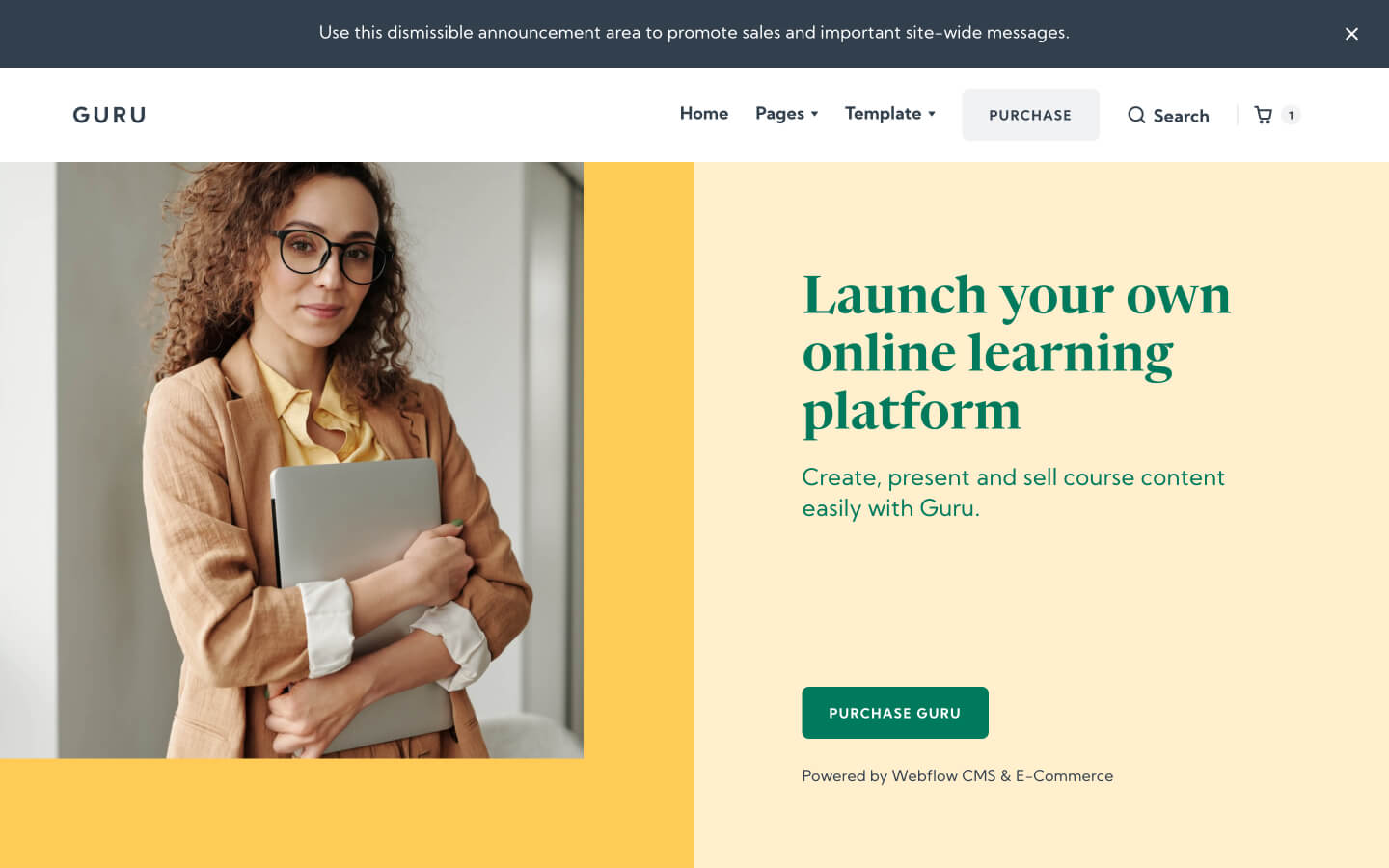 Guru - Education HTML5 Responsive Website Template