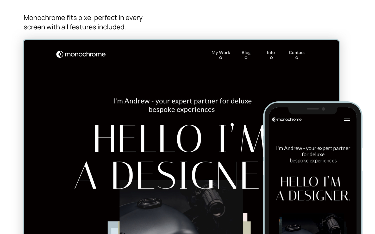 Monochrome - Portfolio HTML5 Responsive Website Template