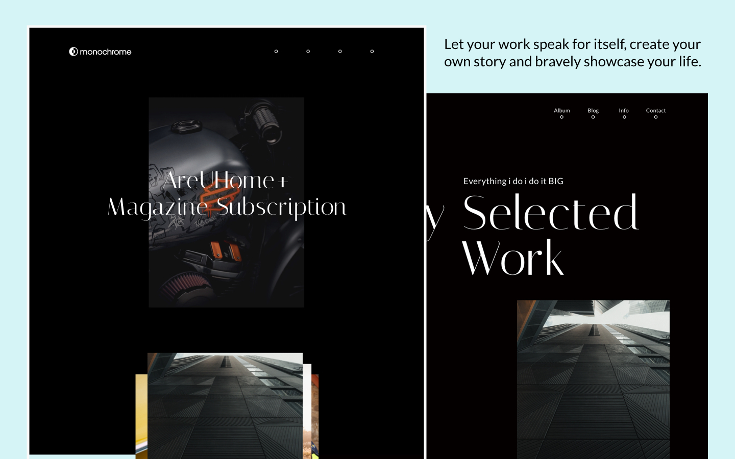 Monochrome - Portfolio HTML5 Responsive Website Template