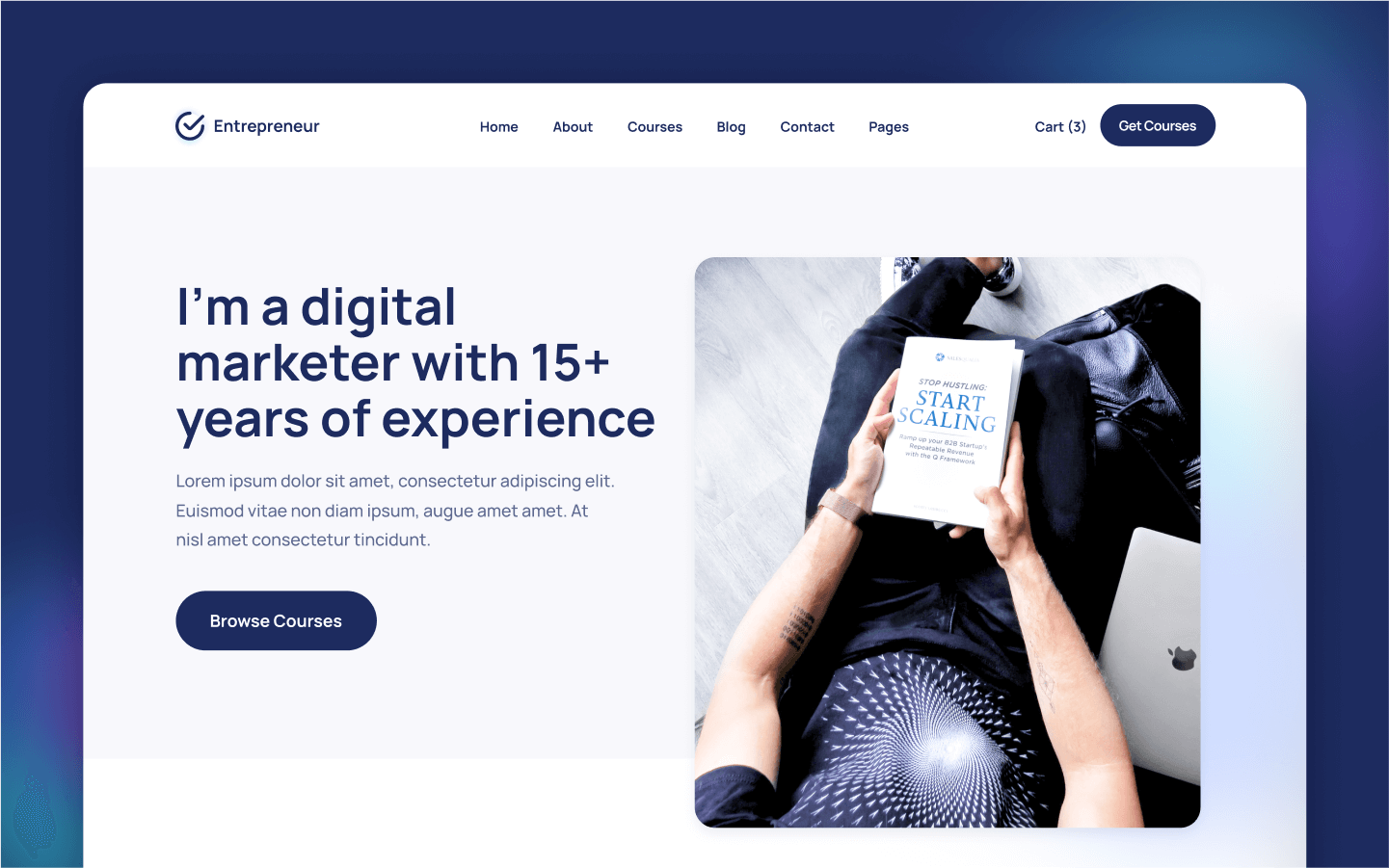 Entrepreneur - School HTML5 Responsive Website Template