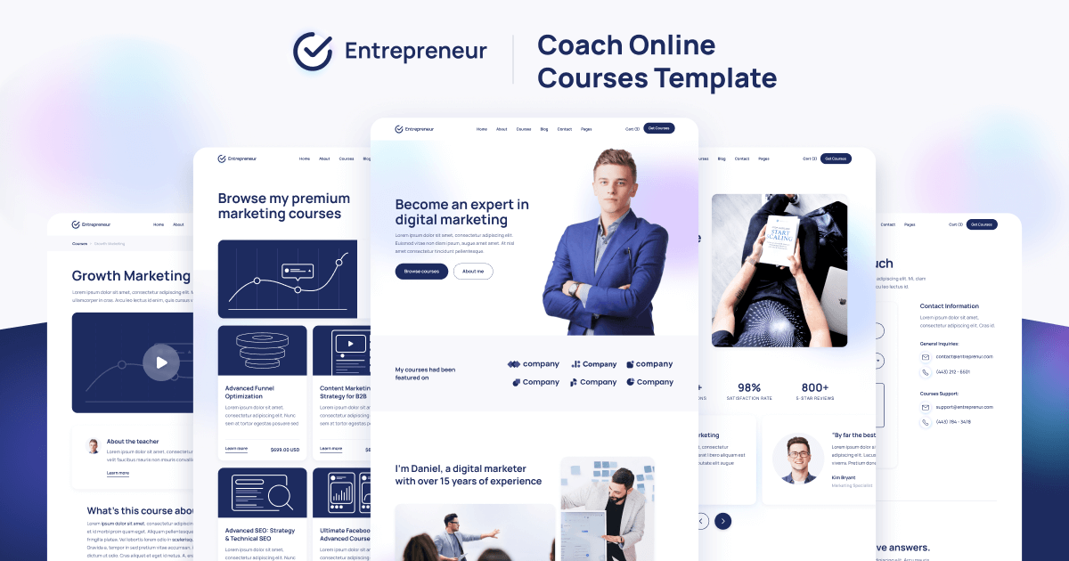 Entrepreneur - School HTML5 Responsive Website Template