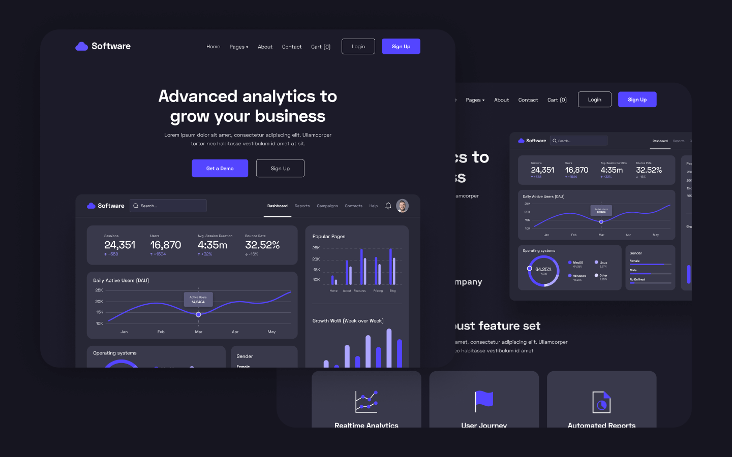 Software - SaaS HTML5 Responsive Website Template