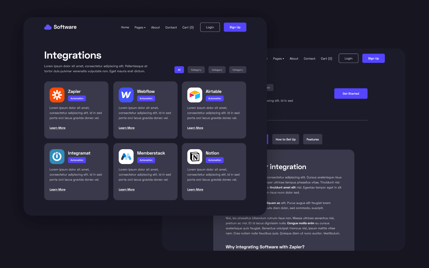 Software - SaaS HTML5 Responsive Website Template