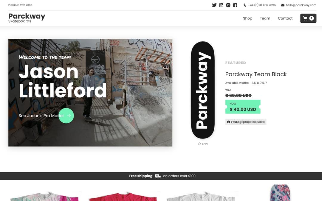 Skateboard - Retail HTML5 Responsive Website Template