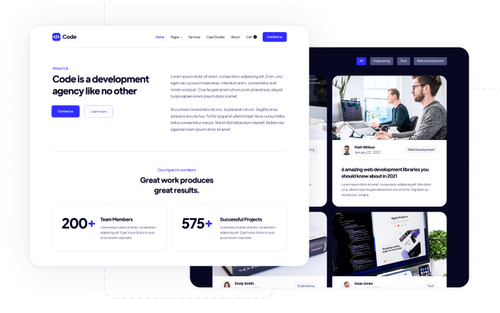 Code - Software HTML5 Responsive Website Template