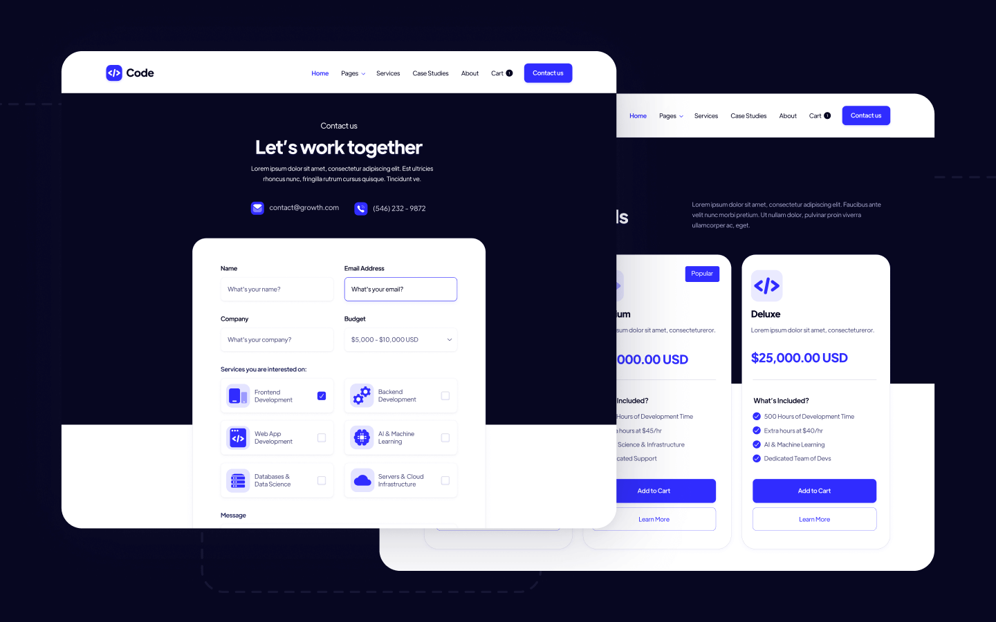 Code - Software HTML5 Responsive Website Template