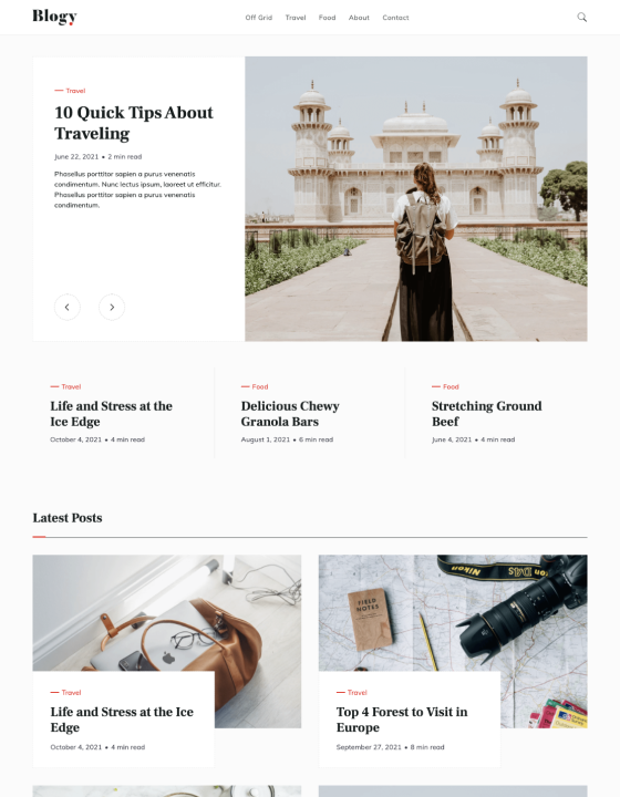 Blogy - Blog HTML5 Responsive Website Template