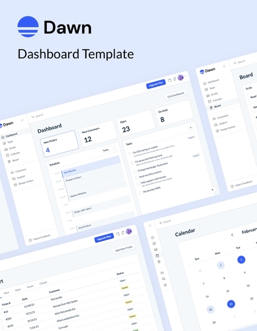 Dawn - Dashboard HTML5 Responsive Website Template