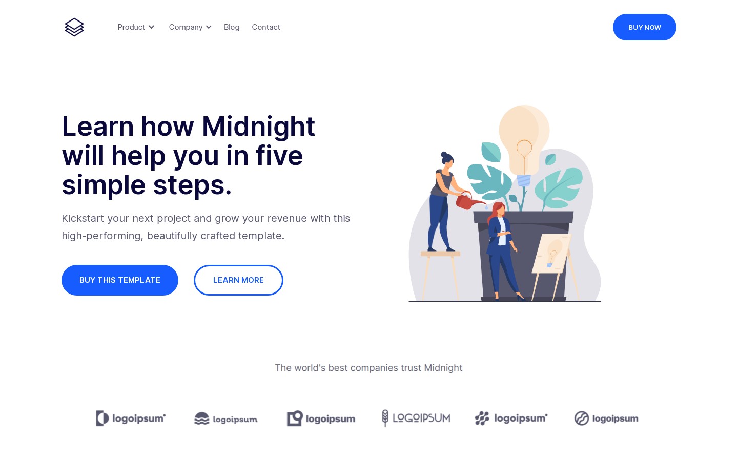 Midnight - Startup HTML5 Responsive Website Template