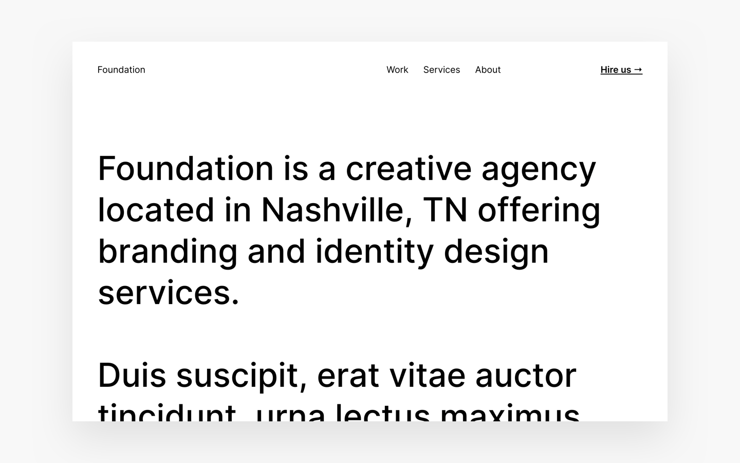 Foundation - Portfolio HTML5 Responsive Website Template