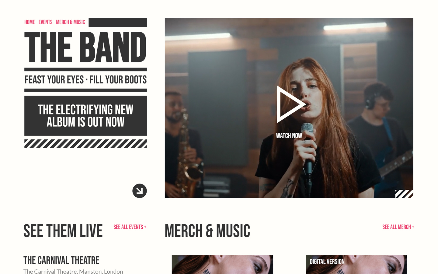Band - Music HTML5 Responsive Website Template