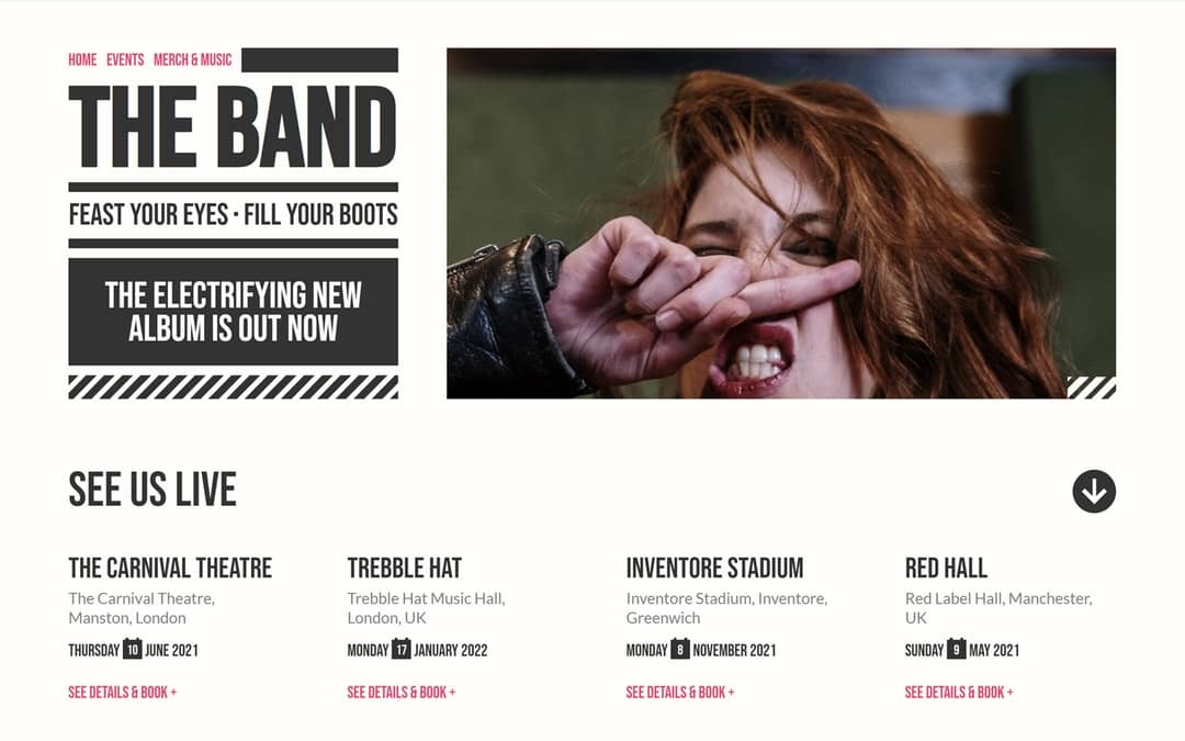 Band - Music HTML5 Responsive Website Template