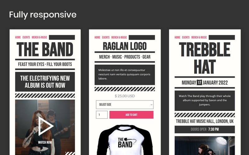Band - Music HTML5 Responsive Website Template