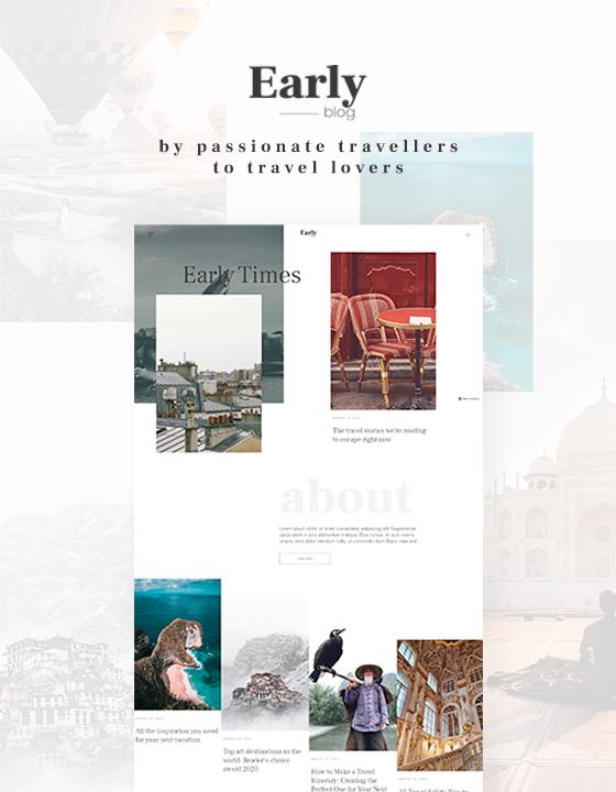 Early - Blog HTML5 Responsive Website Template