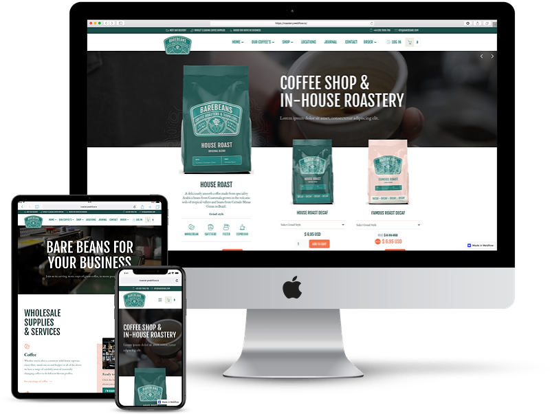 Barebeans - Coffee Shop HTML5 Responsive Website Template