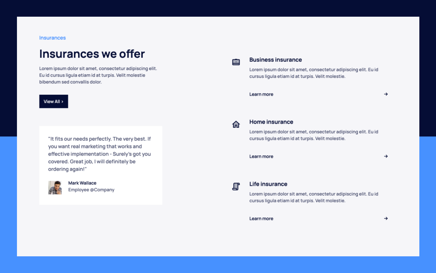 Surely - Insurance HTML5 Responsive Website Template