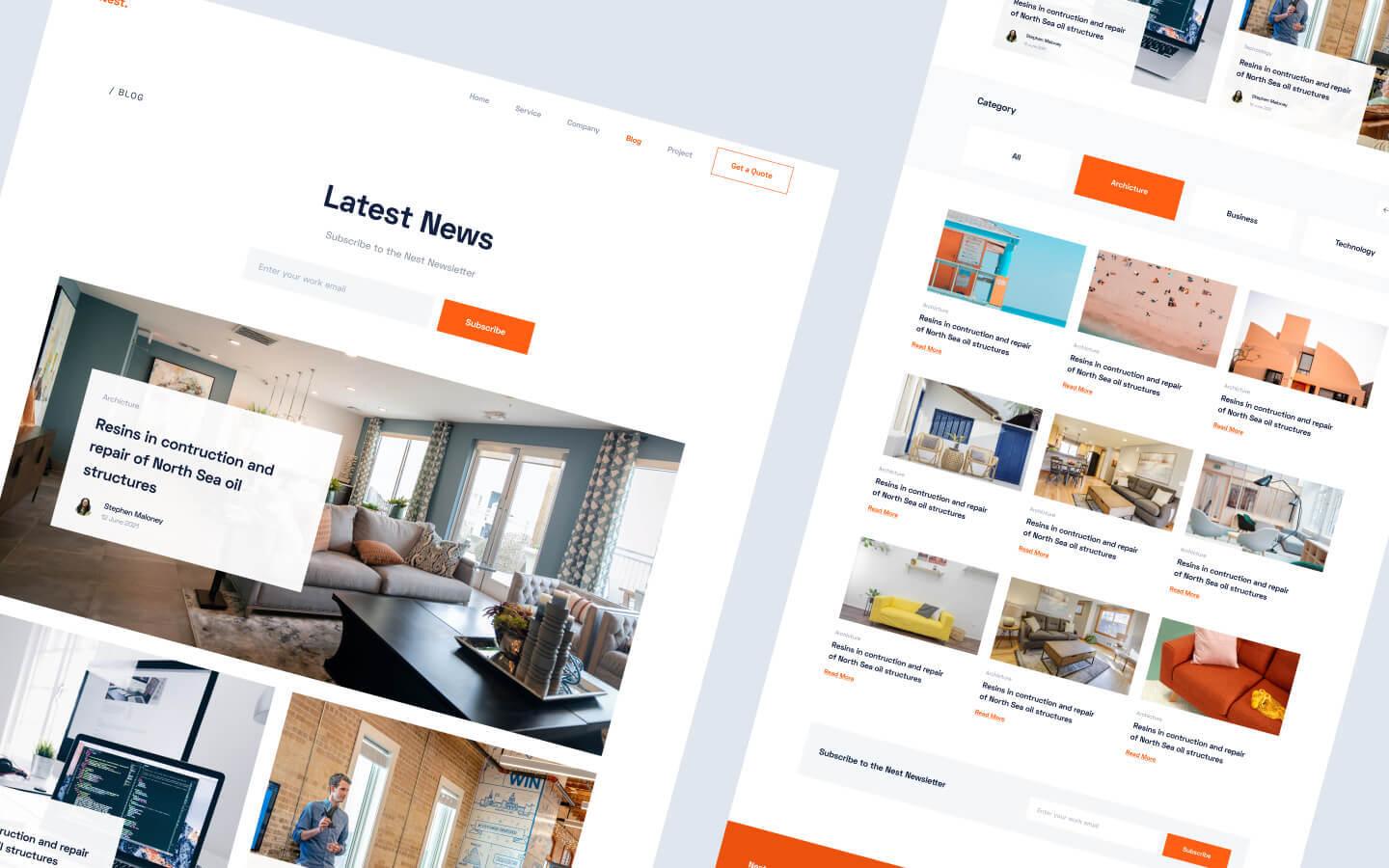 Nest - Construction HTML5 Responsive Website Template