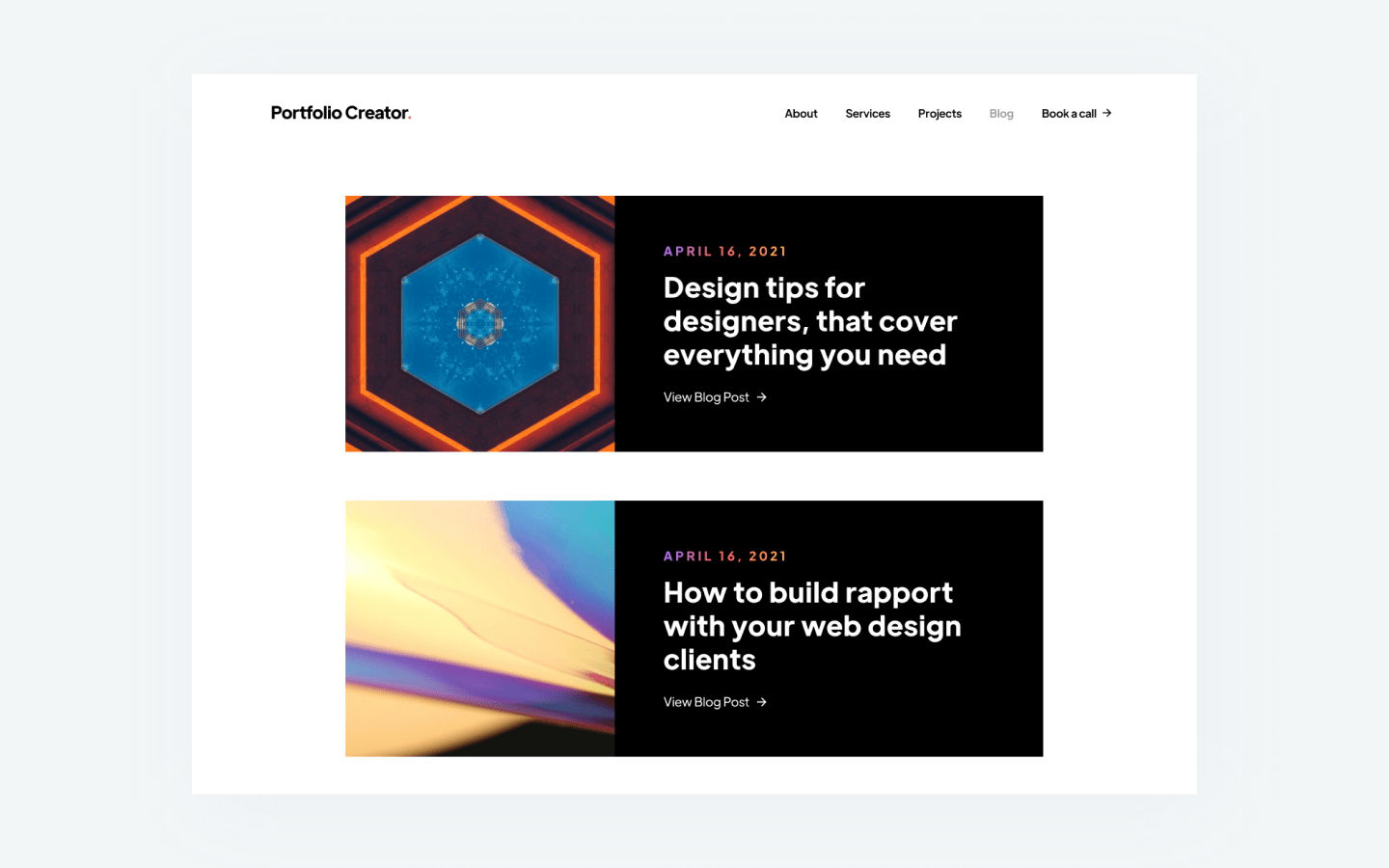 Portfolio Creator - Portfolio HTML5 Responsive Website Template