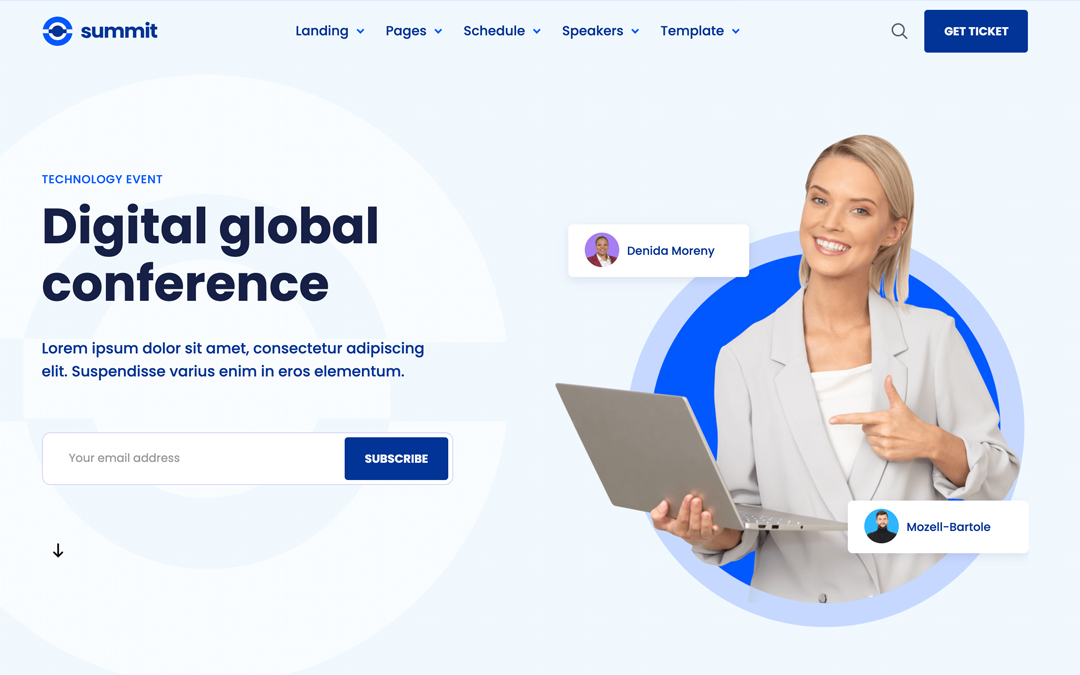 Summit - Conference HTML5 Responsive Website Template