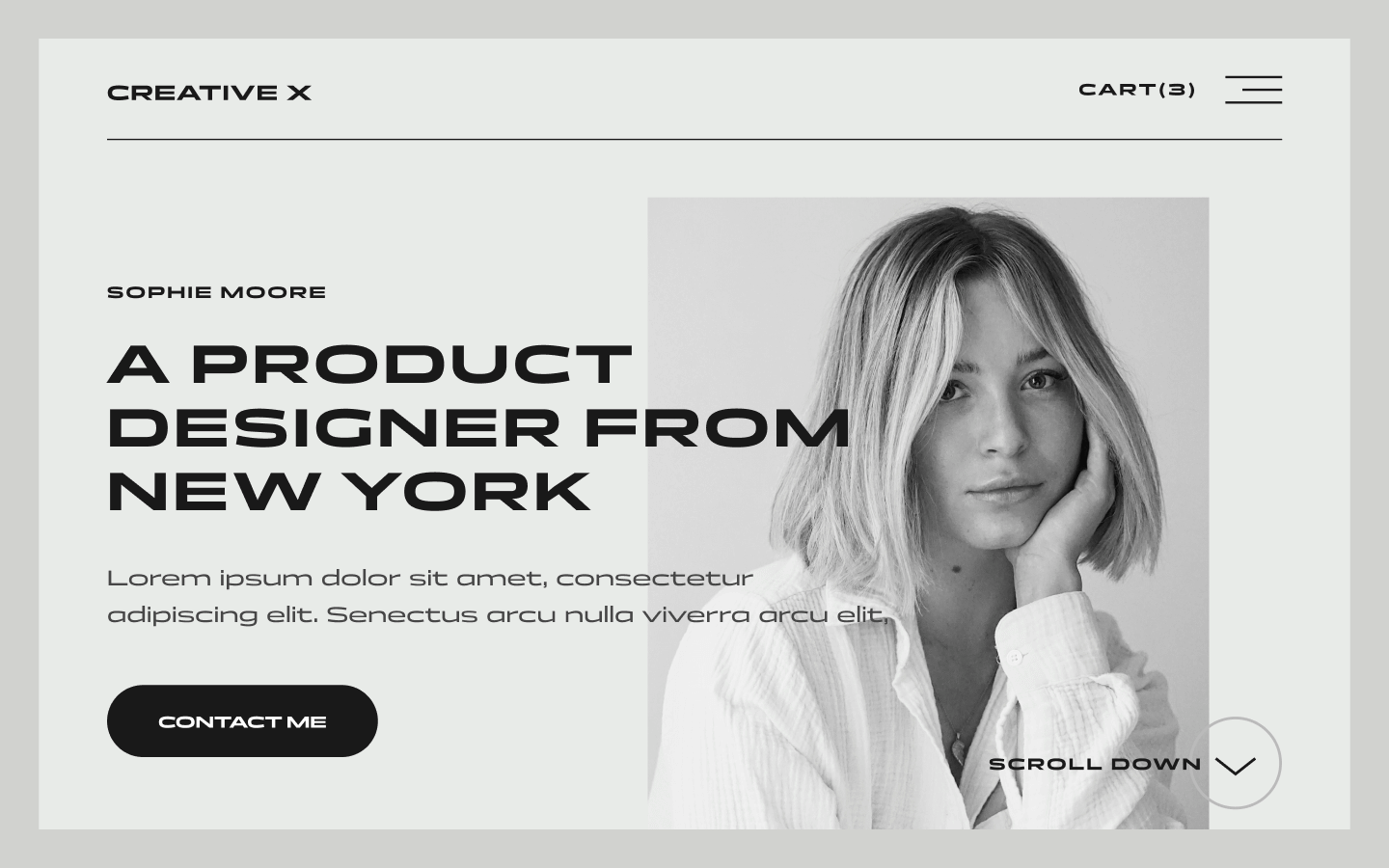 Creative X - Personal HTML5 Responsive Website Template