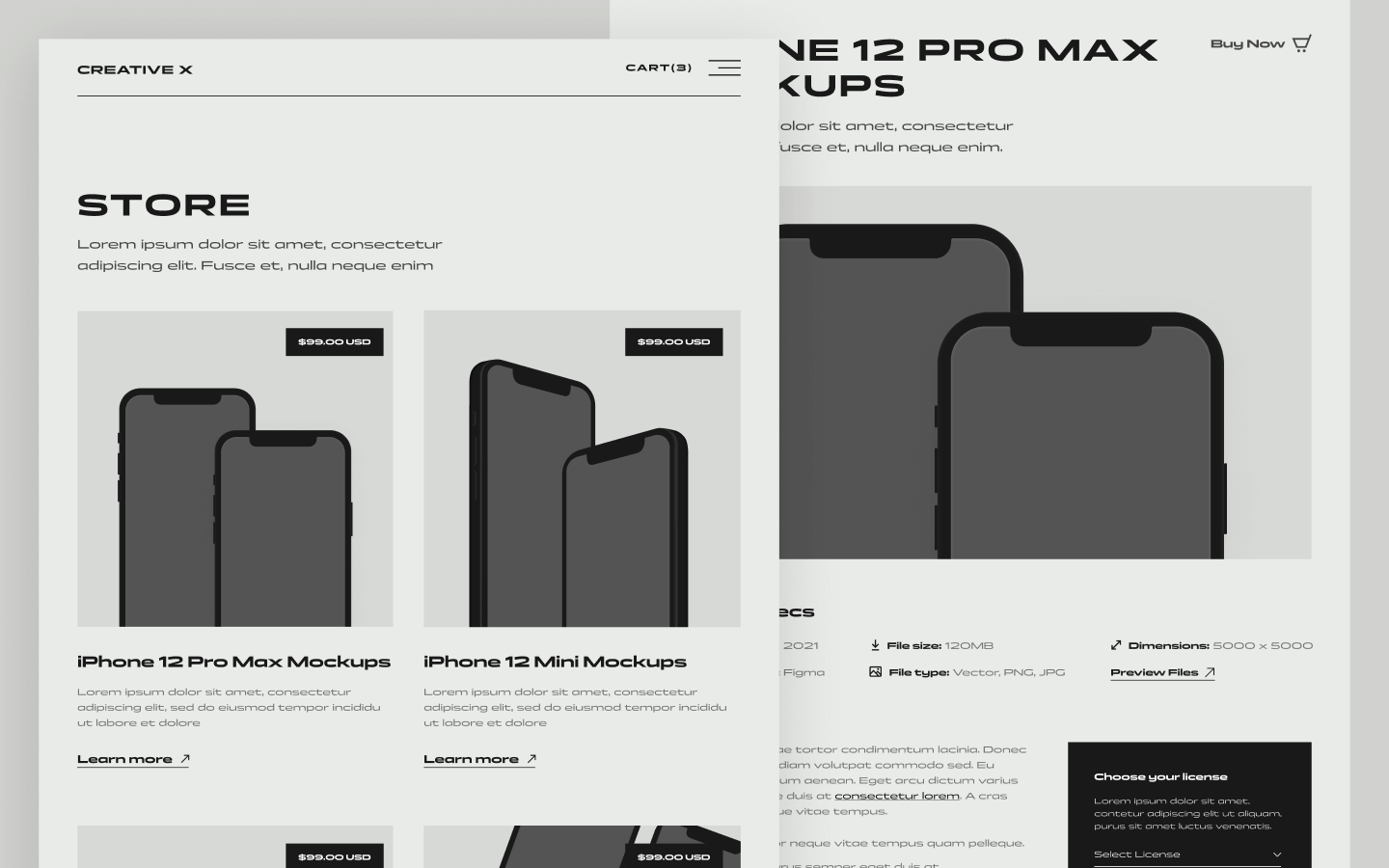 Creative X - Personal HTML5 Responsive Website Template