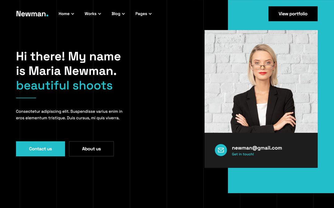 Newman - Portfolio HTML5 Responsive Website Template