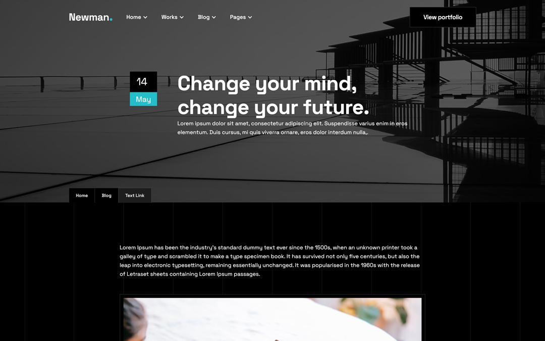 Newman - Portfolio HTML5 Responsive Website Template