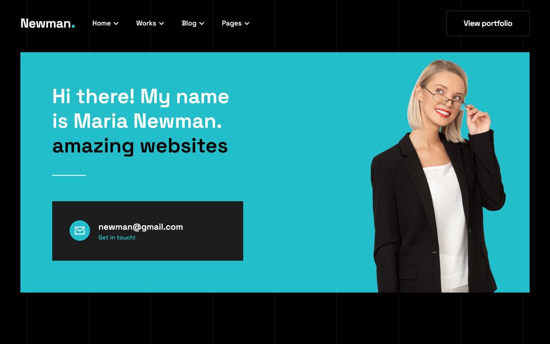 Newman - Portfolio HTML5 Responsive Website Template