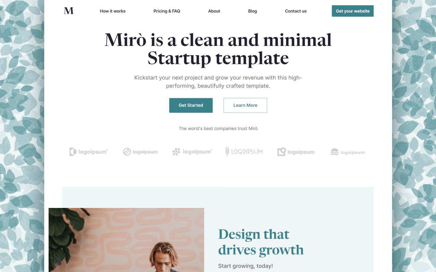 mirò - Startup HTML5 Responsive Website Template