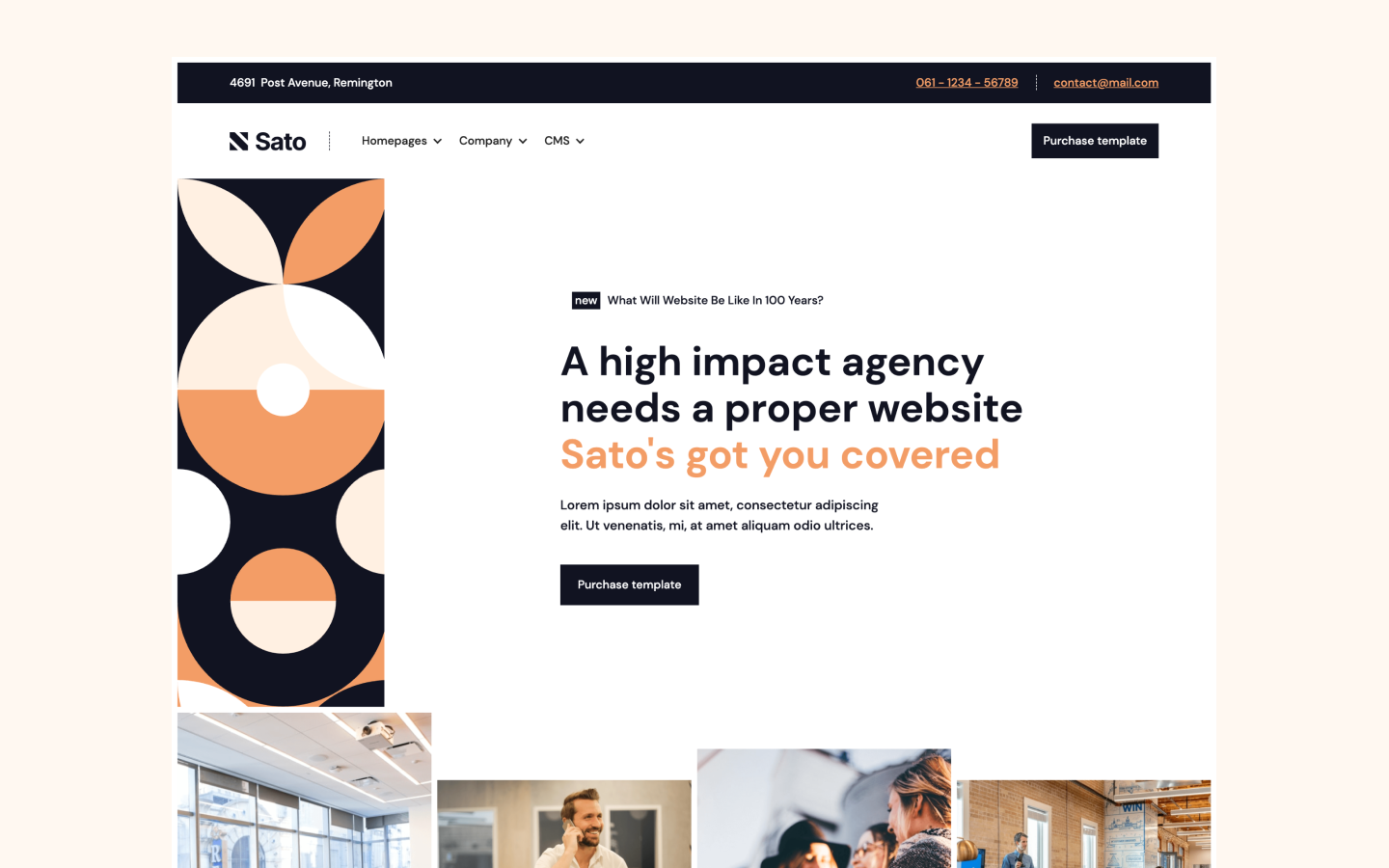 Sato - Marketing HTML5 Responsive Website Template