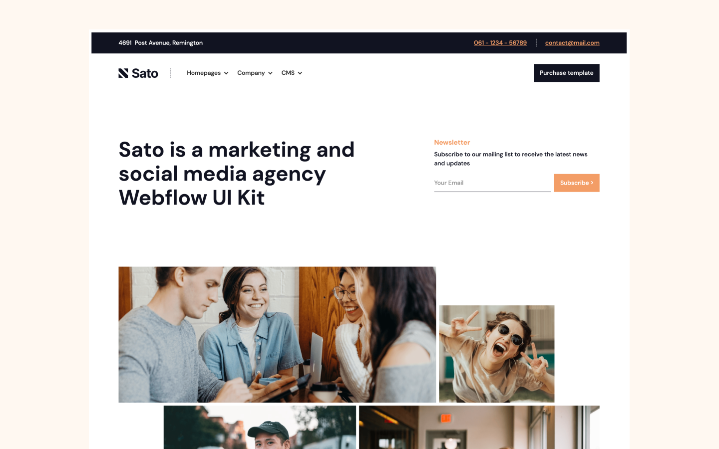 Sato - Marketing HTML5 Responsive Website Template