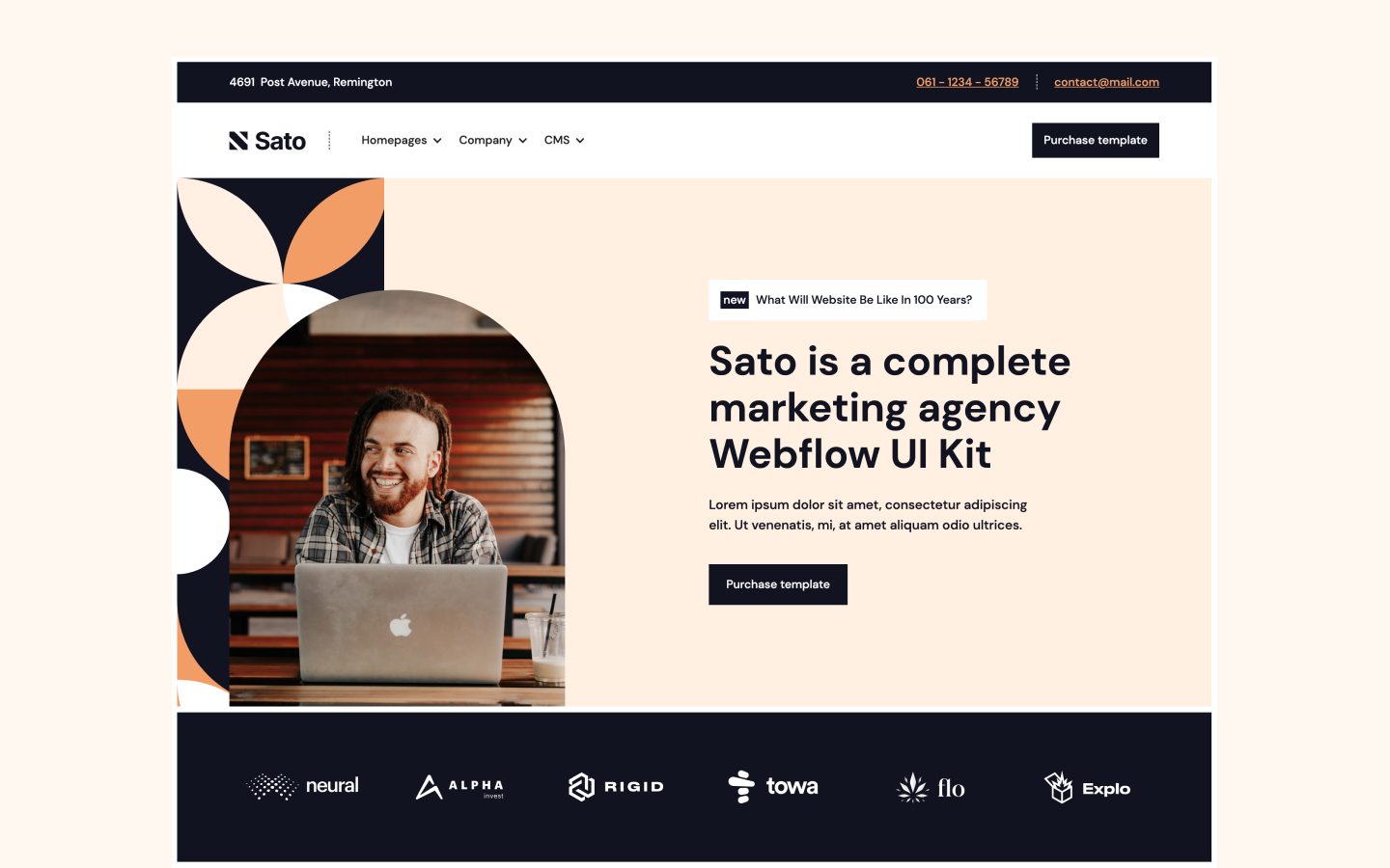 Sato - Marketing HTML5 Responsive Website Template