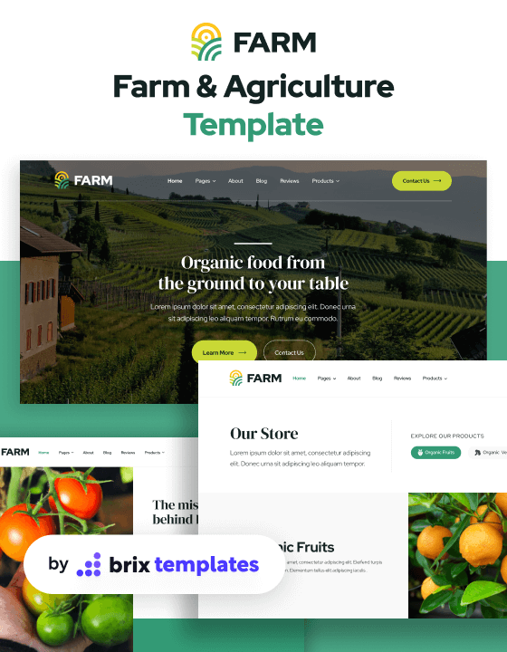 Farm - Farm HTML5 Responsive Website Template