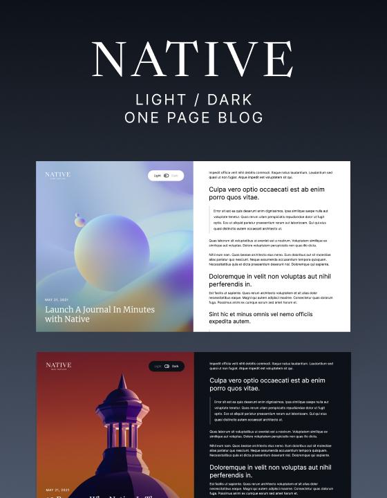 Native by Kickstart Studio | Muzli Creative Store