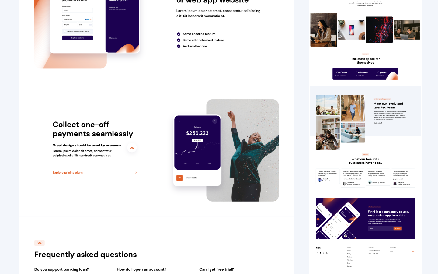 Finni - App HTML5 Responsive Website Template