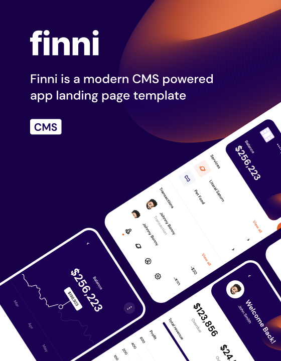 Finni - App HTML5 Responsive Website Template