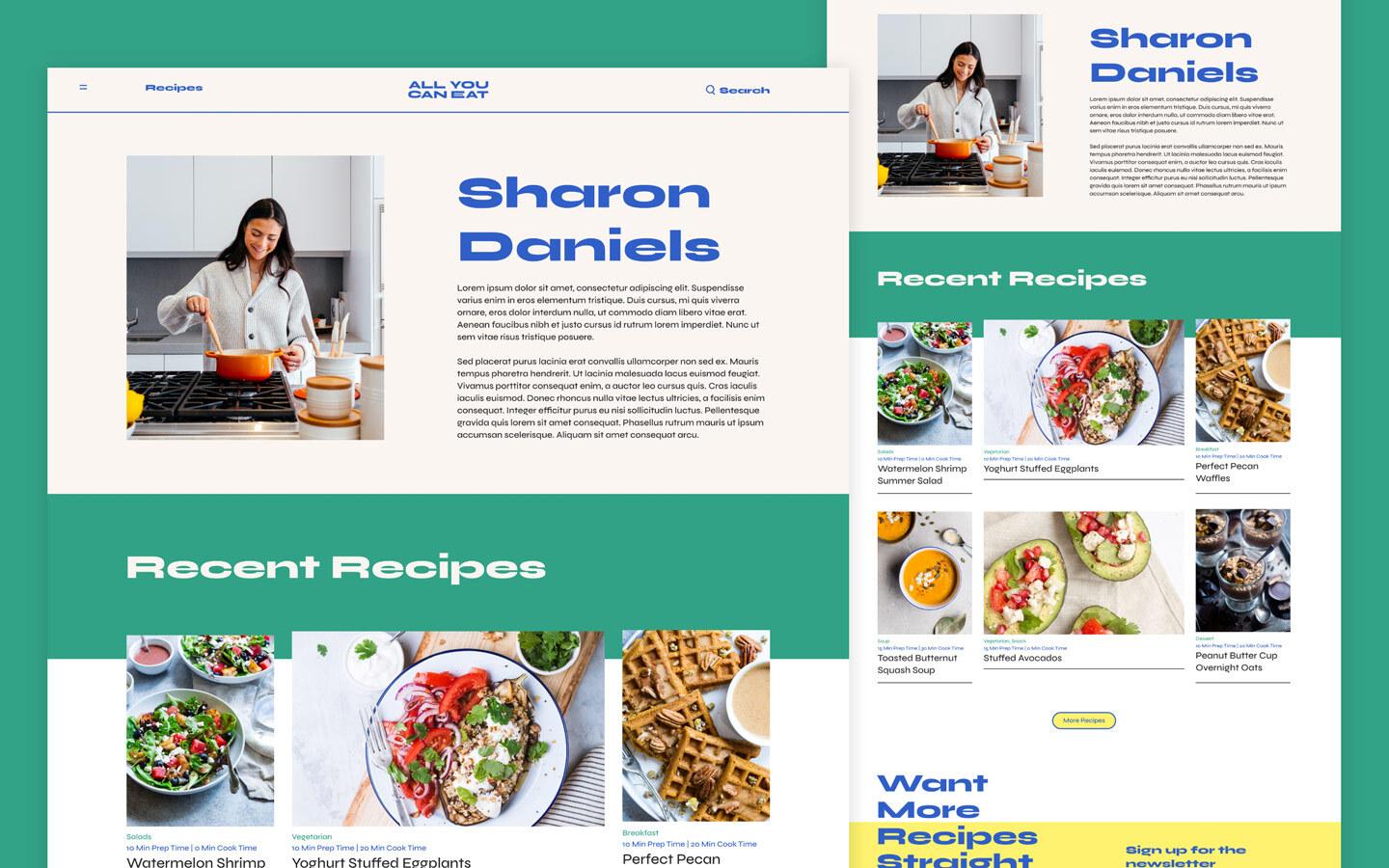 All You Can Eat - Recipe HTML5 Responsive Website Template