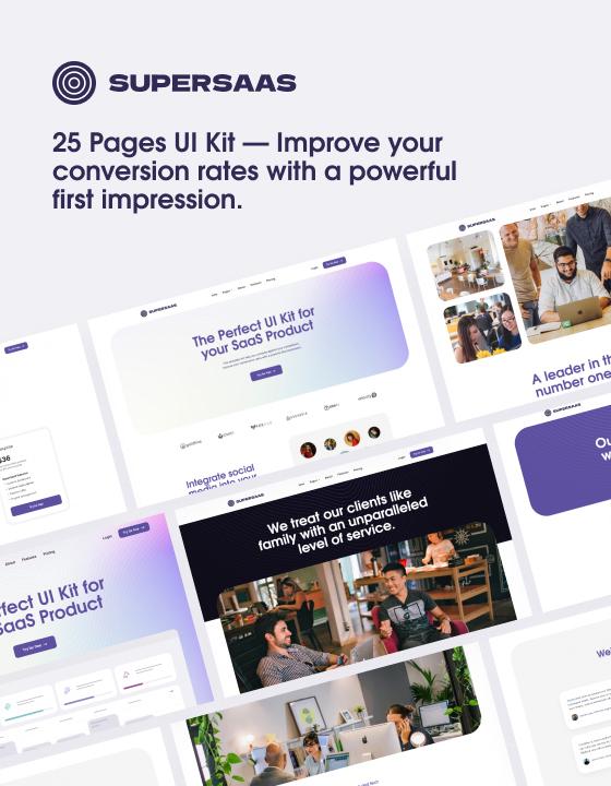 SuperSaaS - SaaS HTML5 Responsive Website Template