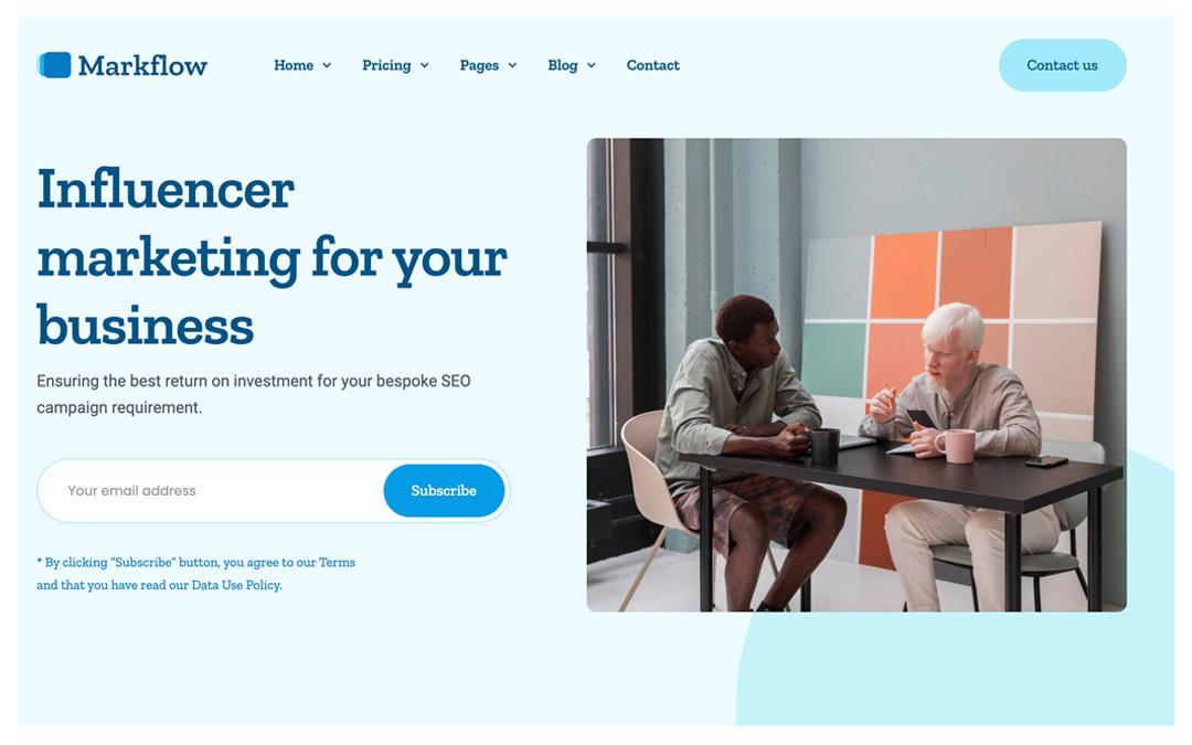 Markflow - Agency HTML5 Responsive Website Template