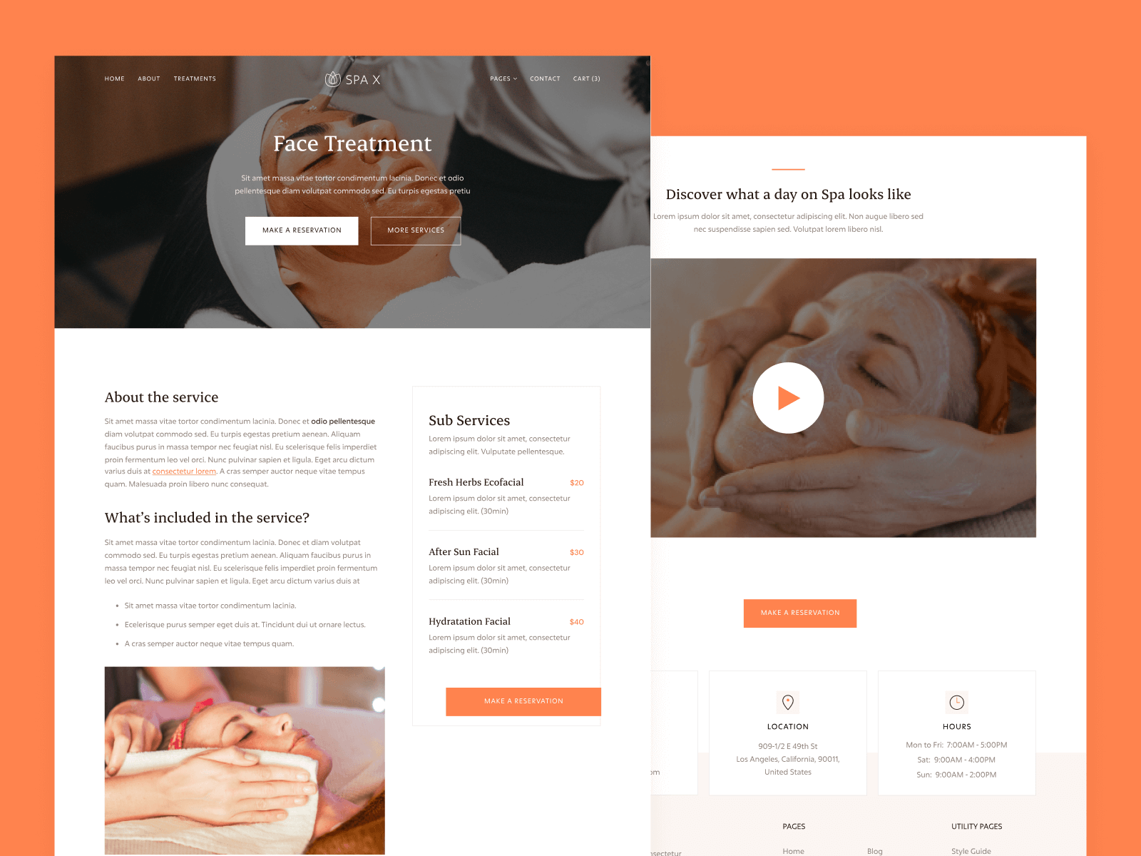 Spa X - Spa HTML5 Responsive Website Template