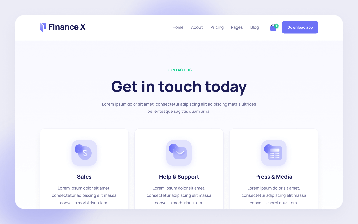 Finance X - Finance HTML5 Responsive Website Template