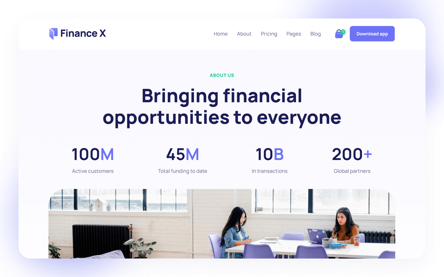 Finance X - Finance HTML5 Responsive Website Template