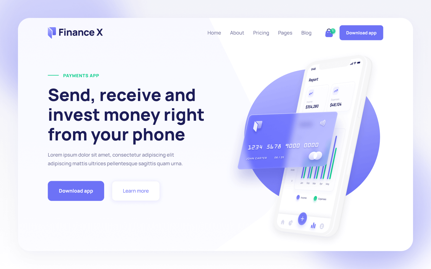 Finance X - Finance HTML5 Responsive Website Template