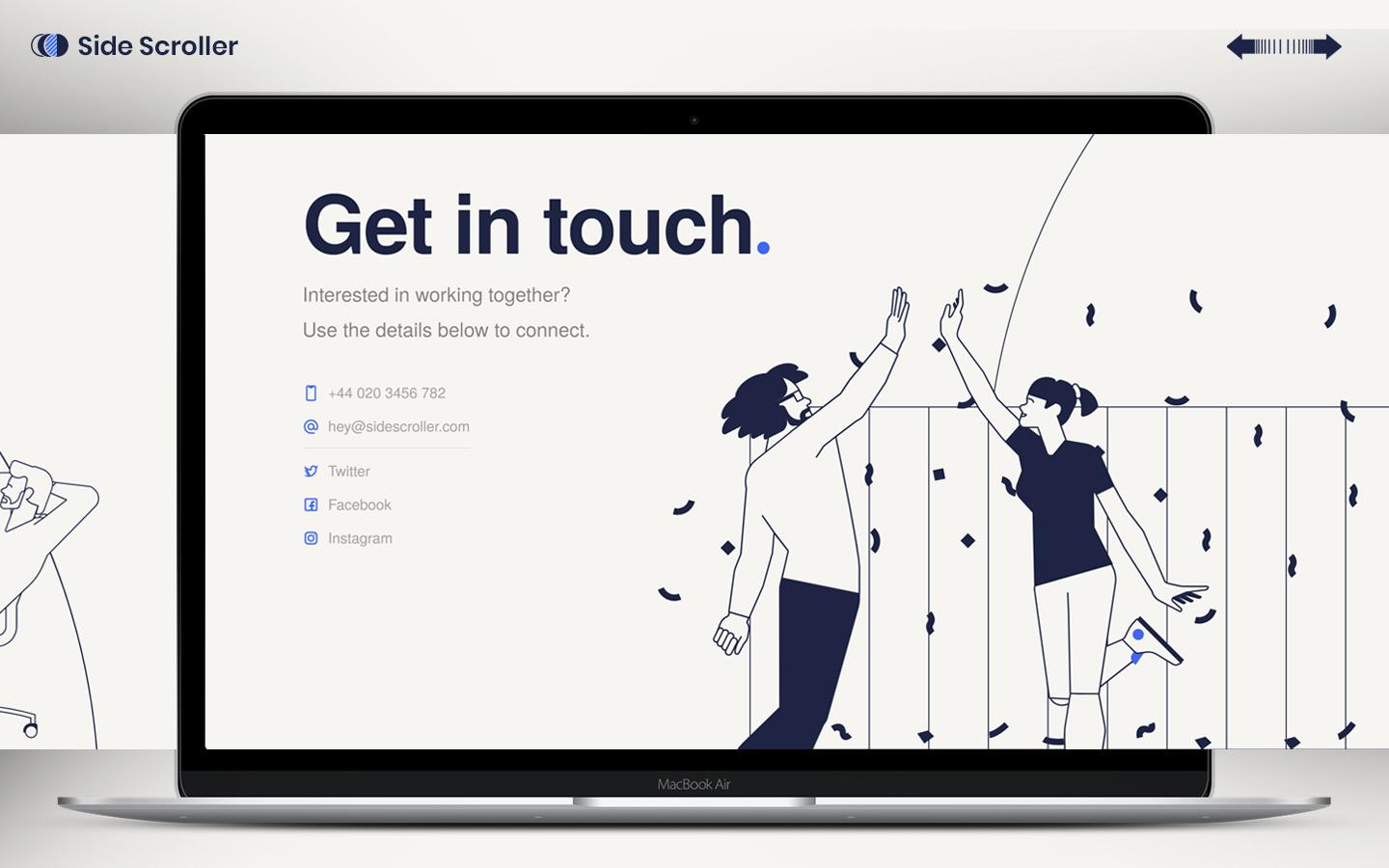 Side Scroller - Portfolio HTML5 Responsive Website Template