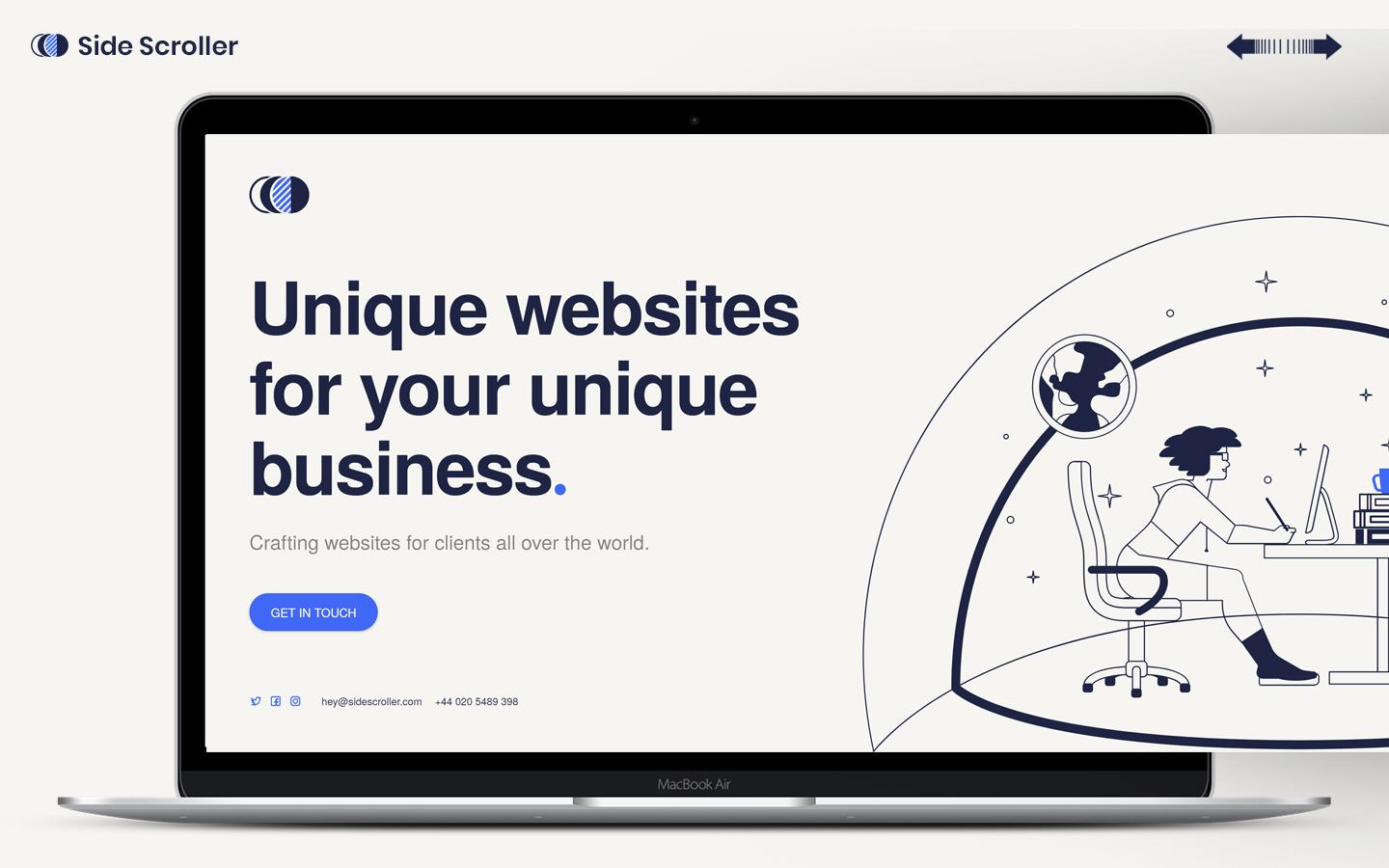 Side Scroller - Portfolio HTML5 Responsive Website Template