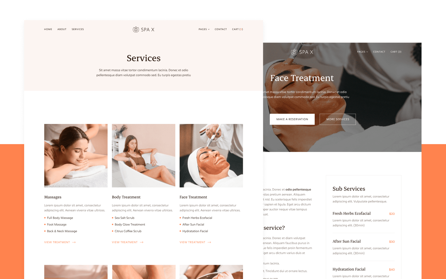 Spa X - Spa HTML5 Responsive Website Template