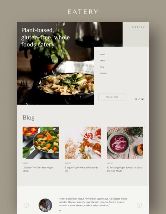 Eatery - Restaurant HTML5 Responsive Website Template