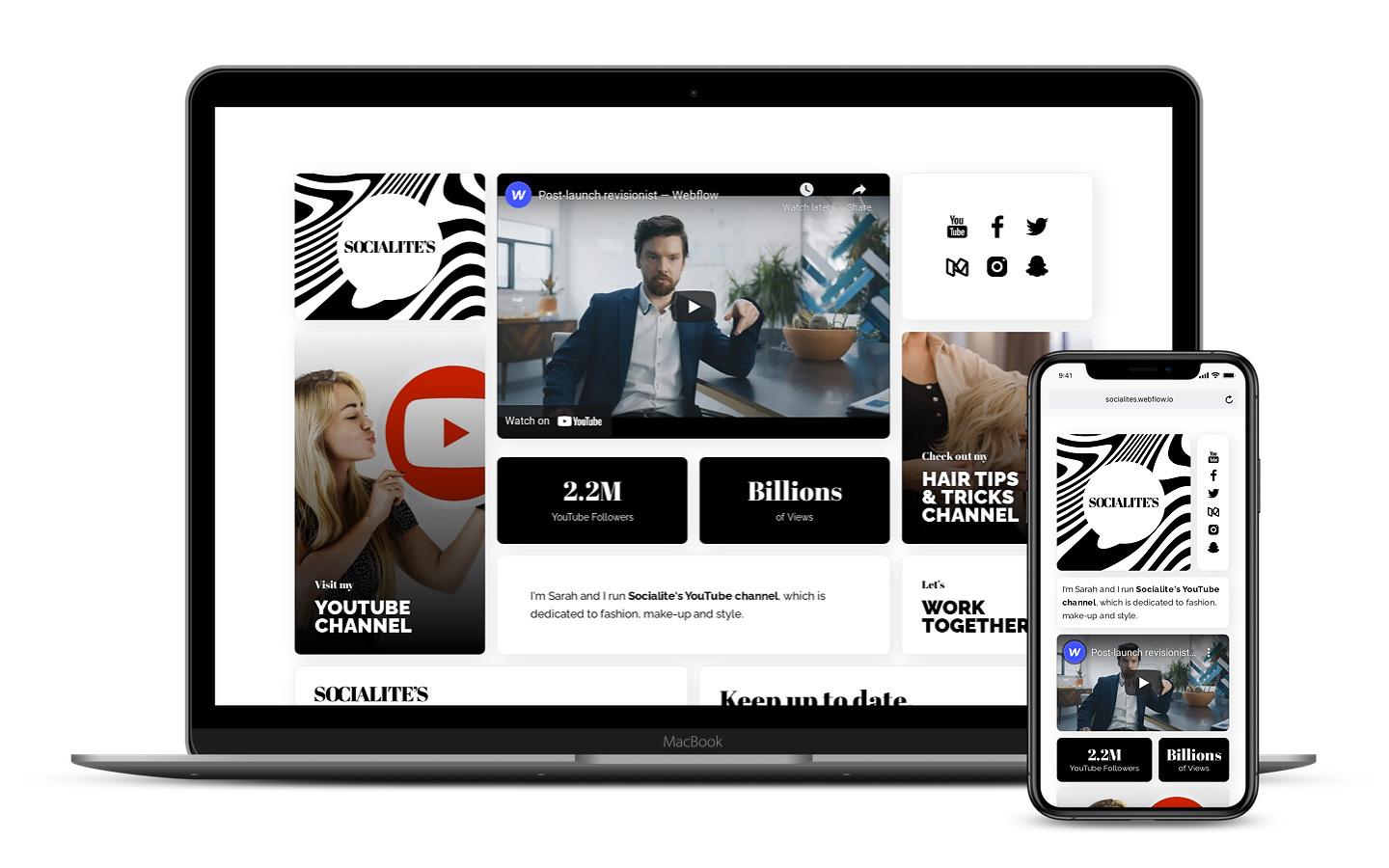 Socialite's - Social HTML5 Responsive Website Template