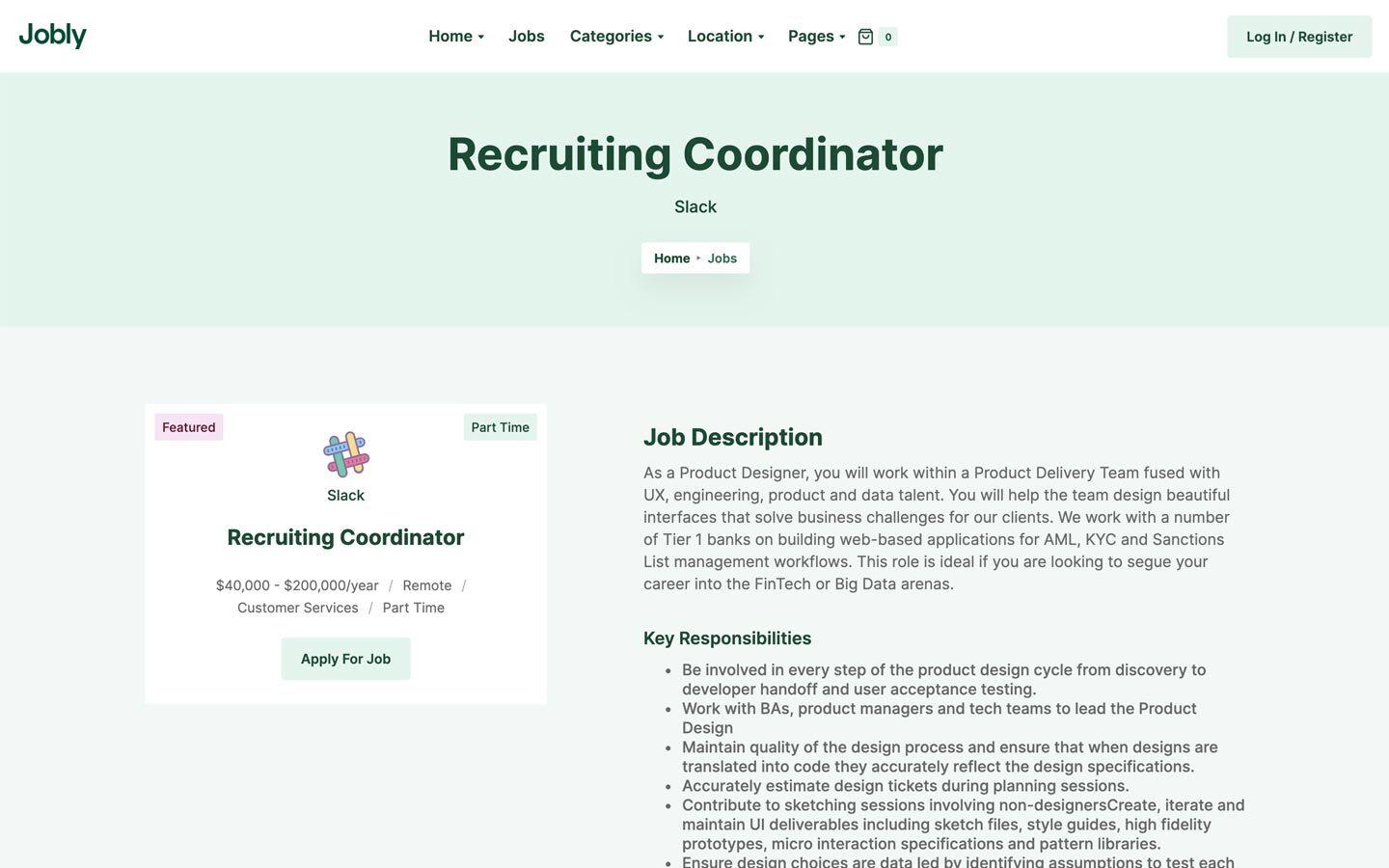 Jobly - Job Portal HTML5 Responsive Website Template